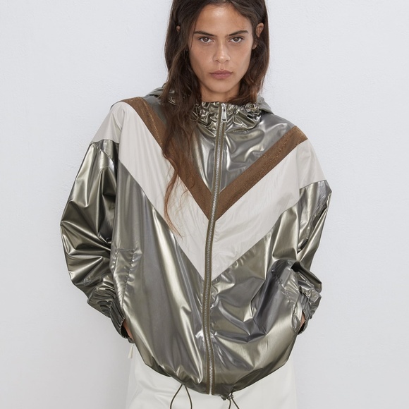 Zara | Jackets & Coats | Zara Colorblock Jacket | Poshmark